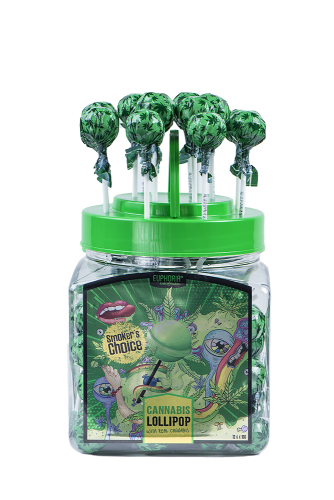 Cannabis Lollipops Jar - CBD and hemp products | RastaKoala